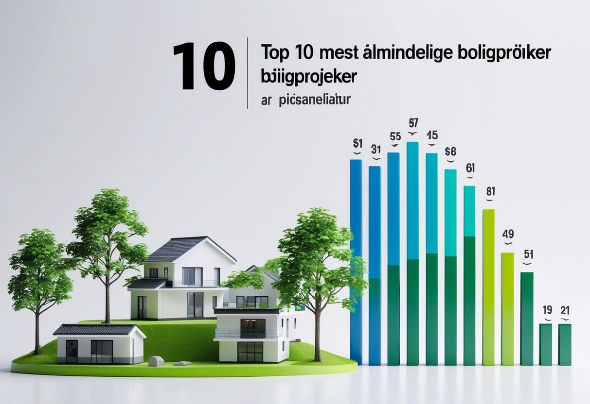 Top 10 mest almindelige boligprojekter – og deres prisniveau